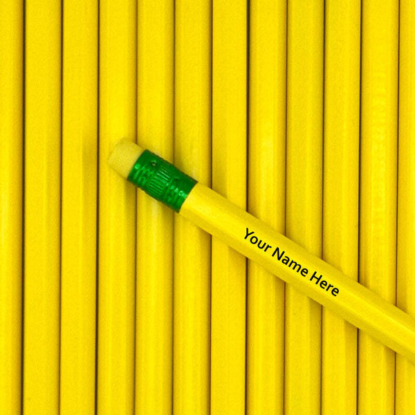 Kahn Creations - Yellow Vibrant Personalized Pencils Pack - Military ...