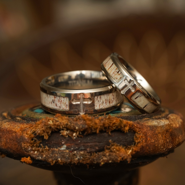 Antler Rings - The Revival Couples Set - Military & First Responder ...