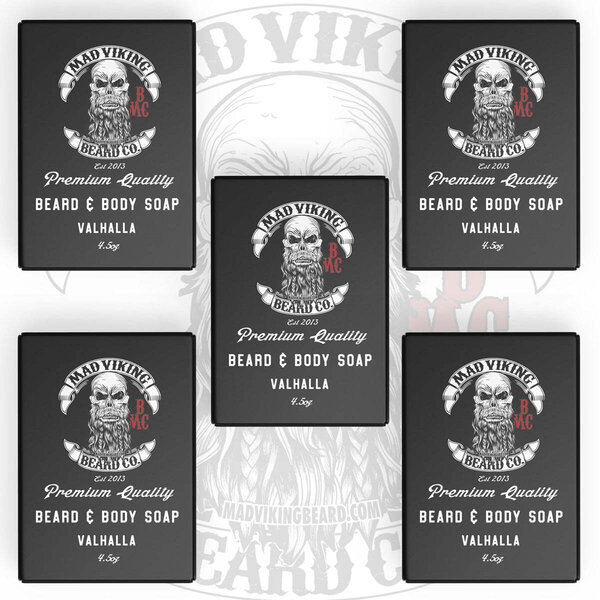 Mad Viking - BEARD & BODY SOAP 5 PACK - Military & First Responder ...
