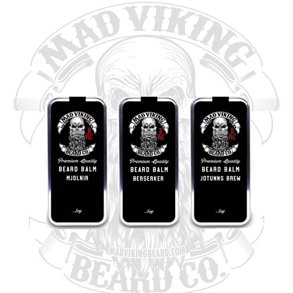 Mad Viking - MAD VIKING SAMPLE BEARD BALM 3 PACK - Military & First ...