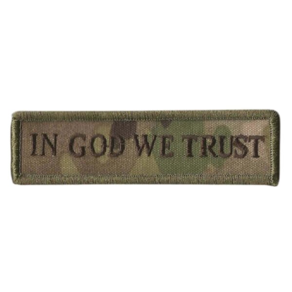 Notch - In God We Trust Morale Patch - MultiCam - Military & First ...