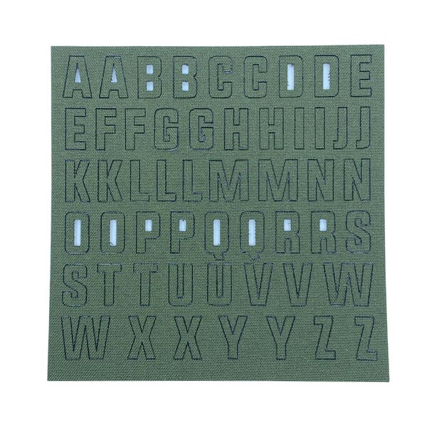 Notch - Alphabet Letters Patch Pack - Cordura-Olive Drab - Military ...