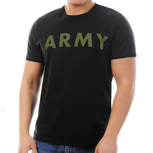 Army Gear - Army Logo Core T-Shirt (Black/OD Green) - Military & First ...