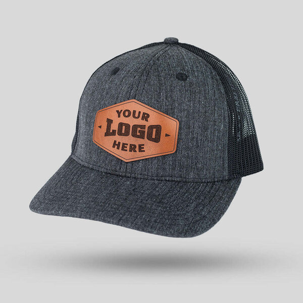 Crafters Lab Custom Leather Patch Trucker Hat Crafters Lab Exclusive Collection Military