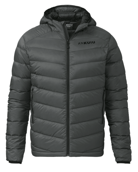 KUIU - Super Down LT Hooded Jacket | Gunmetal - Military & First ...