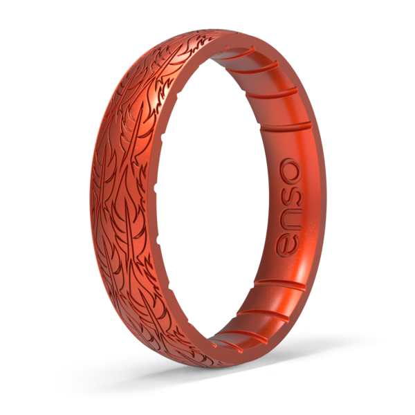 Enso Rings - Etched Classic Thin Silicone Ring - Phoenix Flame ...
