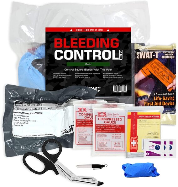 MediTac Kits - Basic Bleeding Control Kit with SWAT-T Tourniquet ...