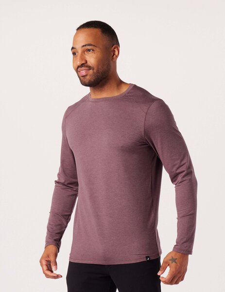 Glyder - Dash Crew Neck: Berry Wine Marble - Military & First Responder ...