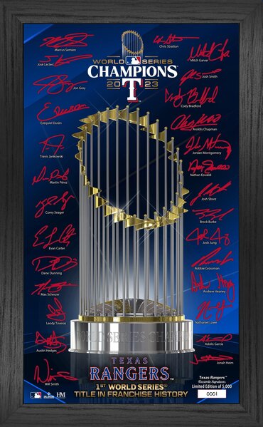 The Highland Mint - Texas Rangers 2023 World Series Champions Signature ...