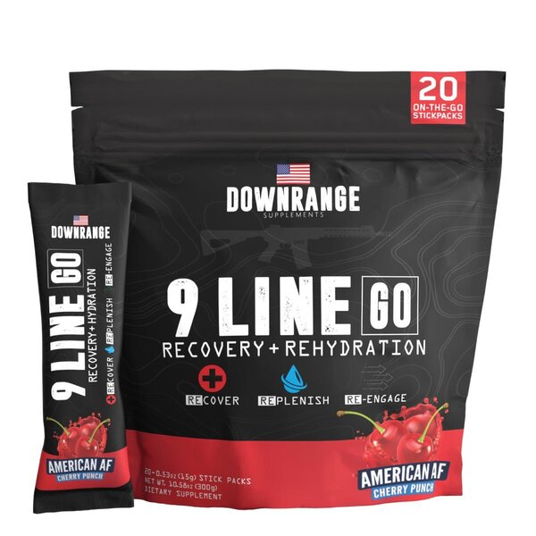 DownRange Supplements - 9 LINE GO | RECOVERY + HYDRATION - Military ...