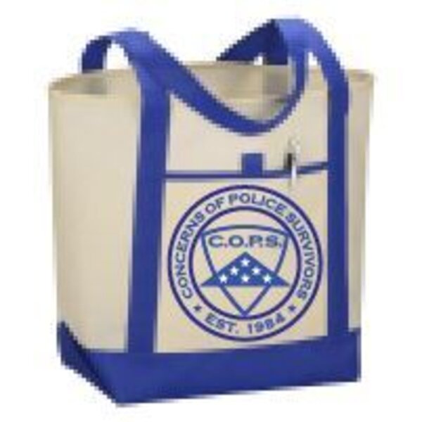 COPS SHOP - CLEARANCE- Tote with Blue Handles - Military & First ...