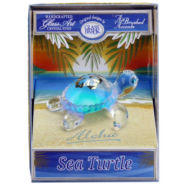 Glass Baron - Keepsake Box: Sea Turtle 'Aloha' - Military & First ...