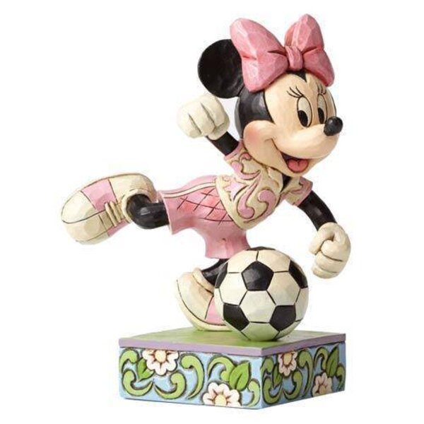 ToyShnip - Enesco Disney Traditions Minnie Mouse Soccer Goal Statue ...