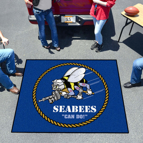 Armed Forces Gear - U.S. Navy - SEABEES Tailgater Mat 5' X 6 ...