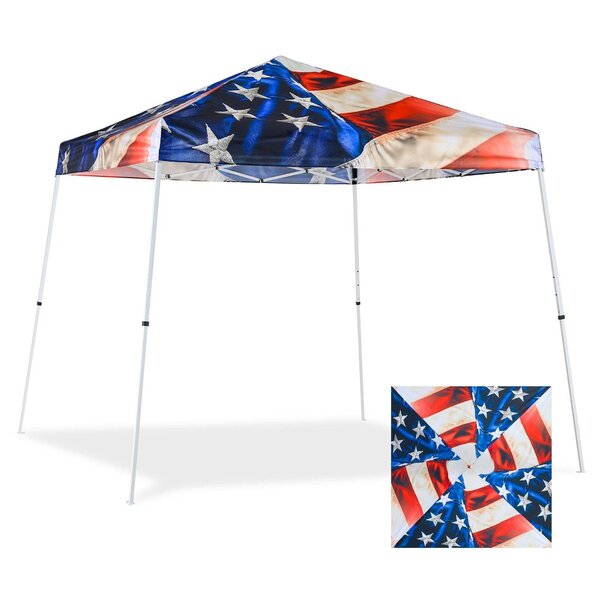 Eagle Peak - Slant Leg Pop up Canopy Tent,10x10 Base 8x8 Top (Stars and ...