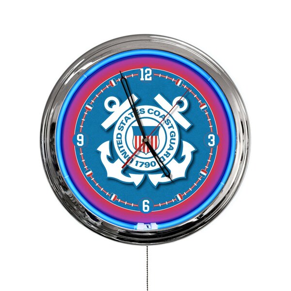Coast Guard Gear - United States Coast Guard 16in LED Wall Clock ...