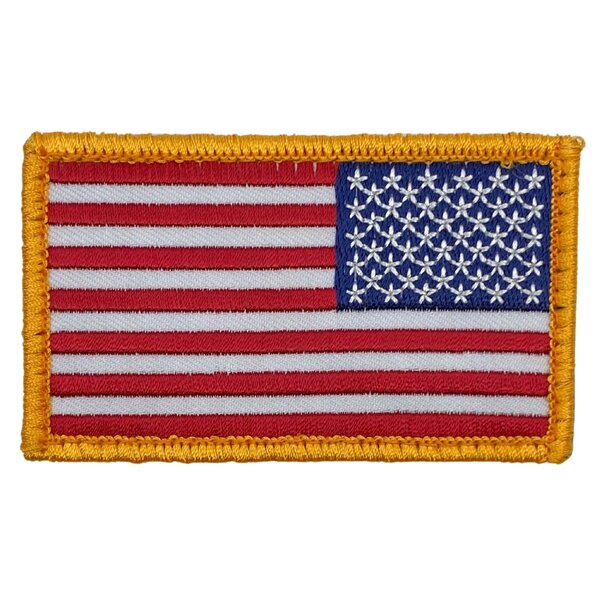 Notch - US Flag Reversed Patch - Full Color - Military & First Responder Discounts | GOVX