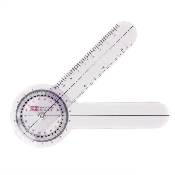 MediTac Kits - Ever Ready First Aid Plastic 6” Goniometer 360 Degree ...