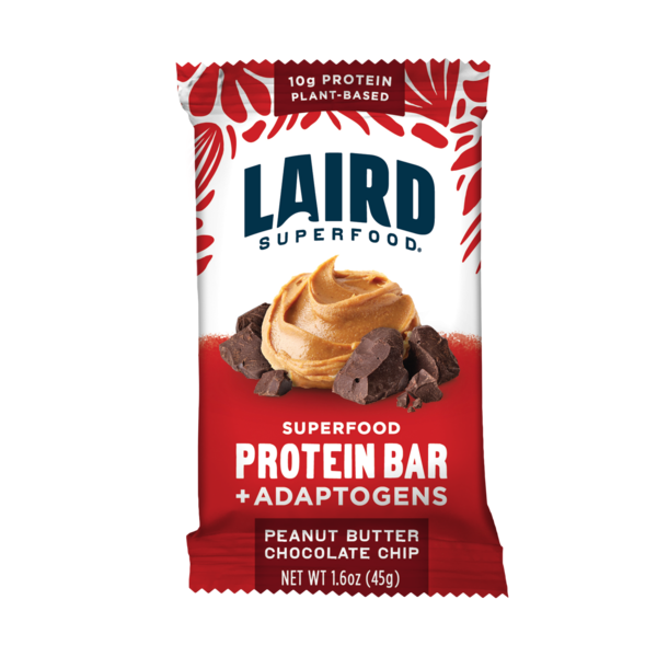 Laird Superfood - Peanut Butter Chocolate Chip Protein Bar (10pck ...