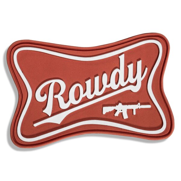 Combat Iron Apparel™ - Rowdy Beer Logo PVC Patch - Military & First Responder Discounts | GOVX