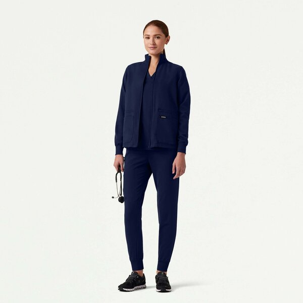 Jaanuu - The Emile Jacket Scrub Set - Midnight Navy - Military & First ...